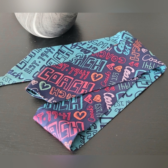 Coach | Accessories | Coach Bluemulti Twilly 0 Silk | Poshmark